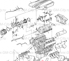 Датчик кислородный выхлопной системы передний купить для Cadillac SRX І ...