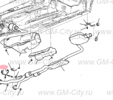 Датчик кислородный выхлопной системы задний правый купить для Cadillac ...