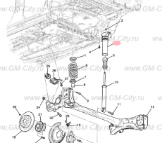 Опора амортизатора заднего купить для Chevrolet Volt II - 13485955