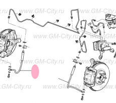 Шланг тормозной передний правый купить для Cadillac SRX ІІ - 20842848