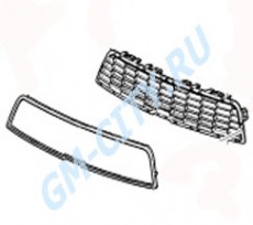 РЕШЕТКА РАДИАТОРА В СБОРЕ ВЕРХНЯЯ купить для Chevrolet Aveo T300 - 96694759