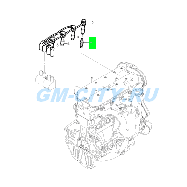 Свеча зажигания 2,4L купить для Chevrolet Captiva C140 - 95519055