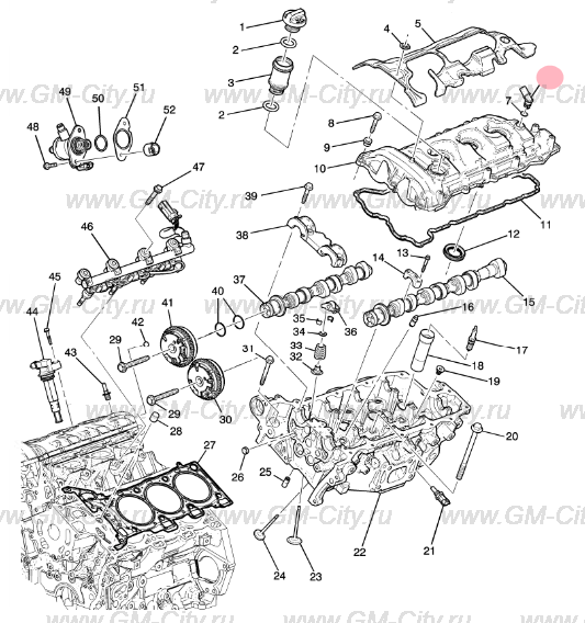 Клапан PCV купить для Chevrolet Traverse II - 12578316