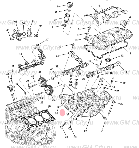 Клапан масла двигателя купить для Chevrolet Traverse II - 12580965