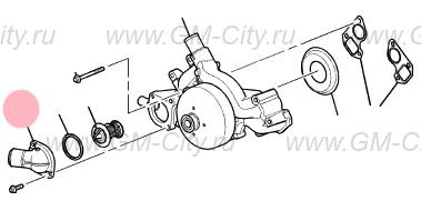 Крышка термостата купить для Cadillac Escalade ІІІ - 12587395