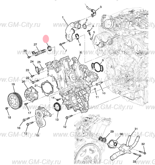 Сальник клапана изменения фаз ГРМ купить для Chevrolet Traverse II ...