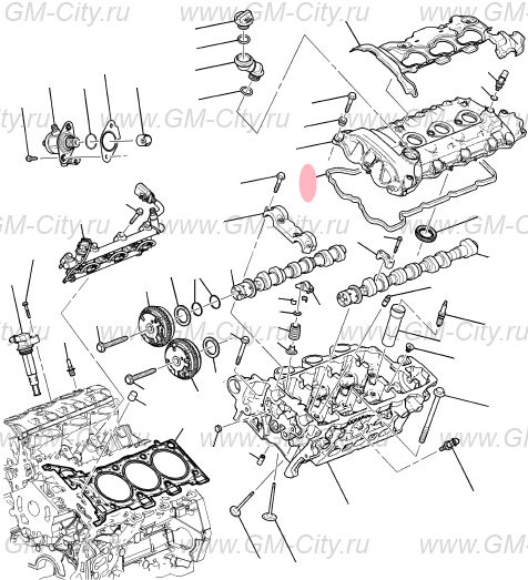 Прокладка левой головки блока цилиндров купить для Cadillac SRX ІІ ...