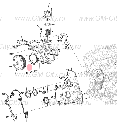 Прокладка насоса охлаждающей жидкости купить для Cadillac Escalade IV ...