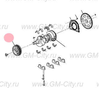 Шкив коленвала купить для Cadillac SRX ІІ - 12626355