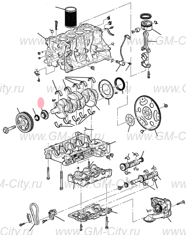 Звездочка коленвала купить для Cadillac ATS - 12627108