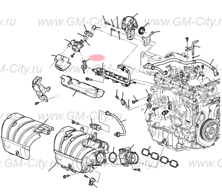Трубка подачи топлива к форсункам купить для Cadillac CTS ІІІ - 12627128