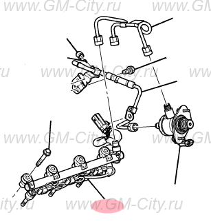 Рампа топливных форсунок правая купить для Chevrolet Traverse II - 12629929