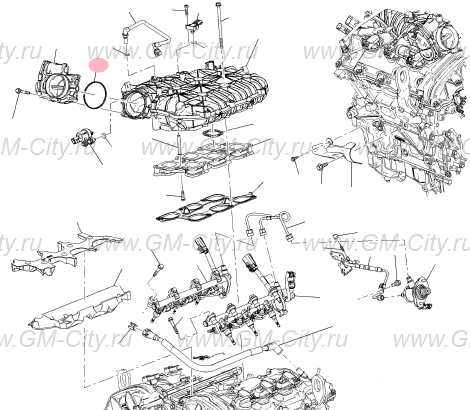 Топливная система для Chevrolet Traverse II (Шевроле Траверс 2)