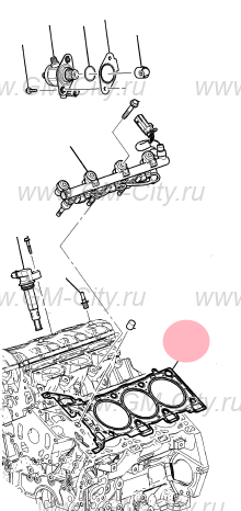 Прокладка головки блока цилиндров левая купить для Cadillac SRX ІІ ...