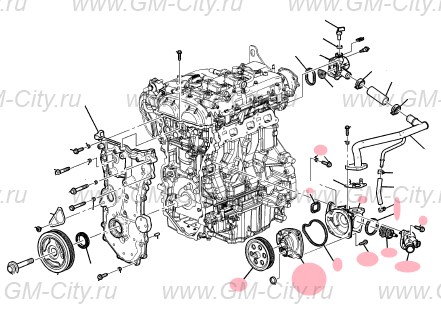Система охлаждения для Cadillac CTS ІІІ (Кадиллак ЦТС 3)