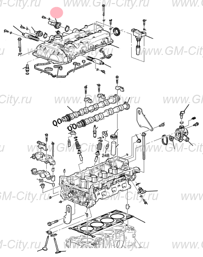 Клапан PCV вентиляции картерных газов №1 купить для Cadillac ATS - 12655399