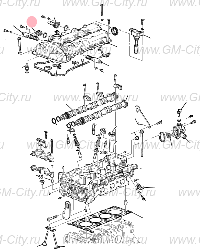 Клапан PCV вентиляции картерных газов №2 купить для Cadillac CTS ІІІ ...