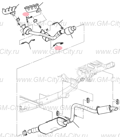 Датчик кислородный выхлопной системы задний купить для Cadillac ...