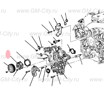 Система охлаждения для Cadillac SRX ІІ (Кадиллак СРХ 2)