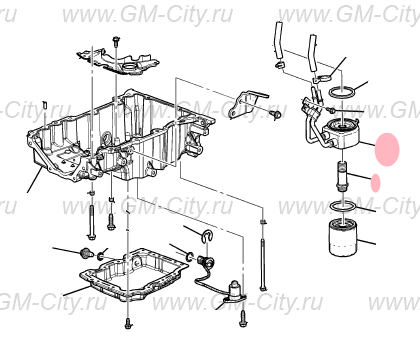 Охладитель масла двигателя купить для Cadillac CTS ІІІ - 12658740