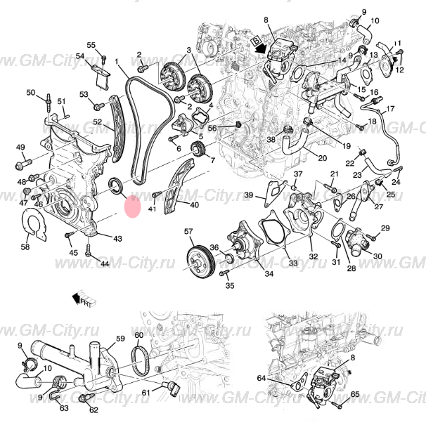 Сальник коленвала передний 1.5 купить для Chevrolet Volt II - 12661527