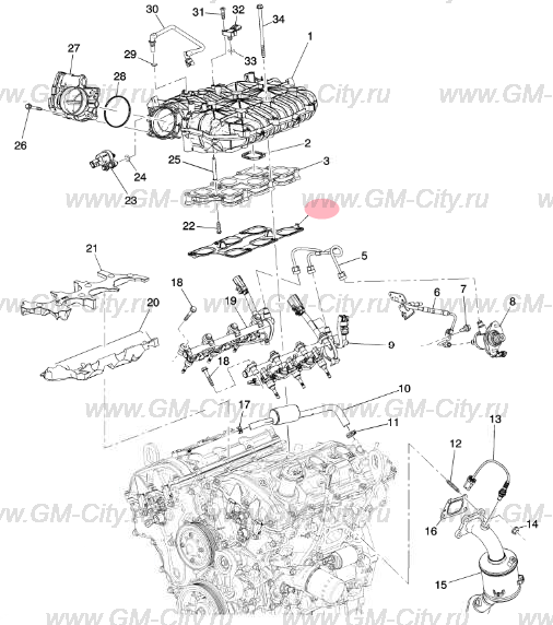 Прокладка коллектора впускного купить для Chevrolet Traverse II - 12673301