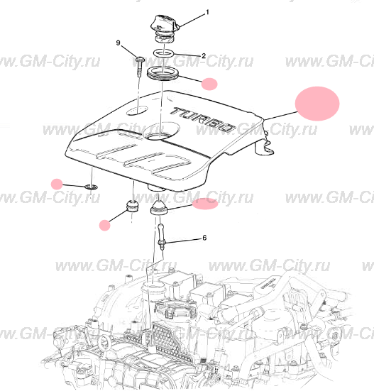 Крышка двигателя купить для Chevrolet TrailBlazer III - 12703934