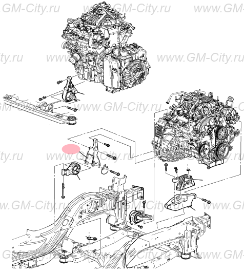 Сцепление, трансмиссия, КПП для Cadillac SRX ІІ (Кадиллак СРХ 2)