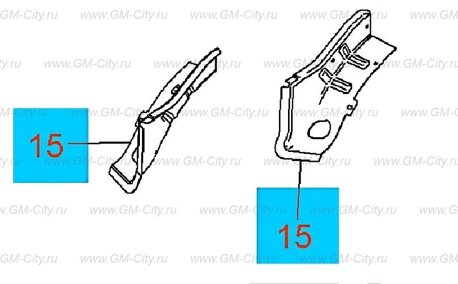 Стяжка передняя внутренней панели передних колес купить для Chevrolet ...