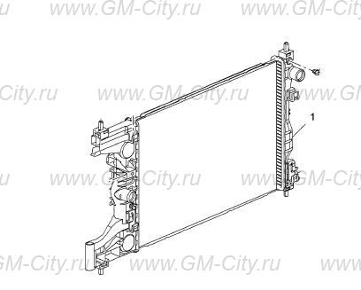 Радиатор охлаждения мех. купить для Chevrolet Cruze - 13267651