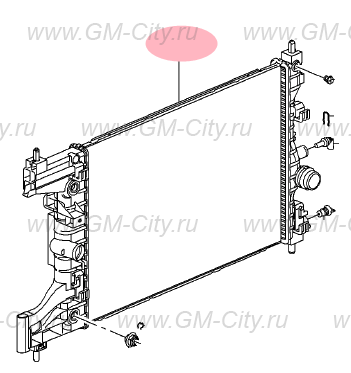 Радиатор охлаждения АКПП купить для Chevrolet Rezzo - 13267652