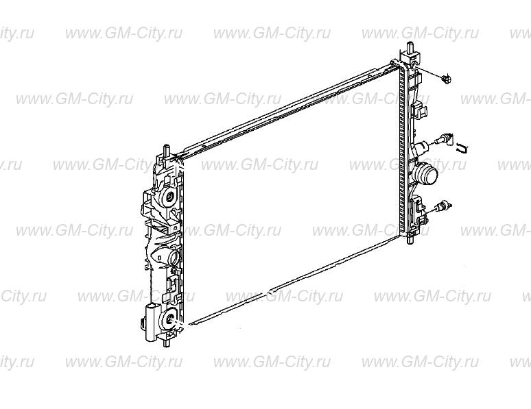 Радиатор охлаждения АКПП купить для Chevrolet Cruze - 13336889