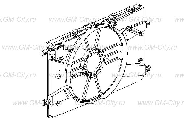 Кожух вентилятора радиатора АКПП купить для Chevrolet Orlando - 13347163