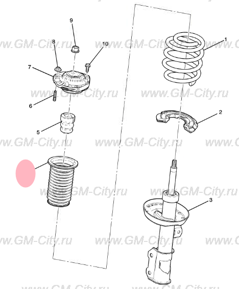 Пыльник амортизатора переднего купить для Chevrolet TrailBlazer III ...