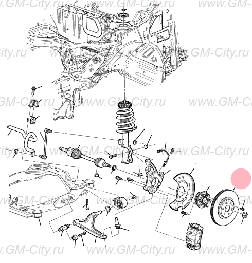 Тормозная система для Cadillac SRX ІІ (Кадиллак СРХ 2)