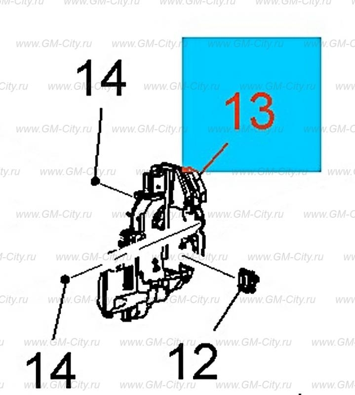 Замок передней боковой двери купить для Chevrolet Malibu - 13579488