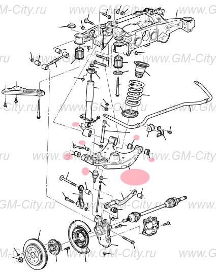 Подвеска для Cadillac SRX ІІ (Кадиллак СРХ 2)