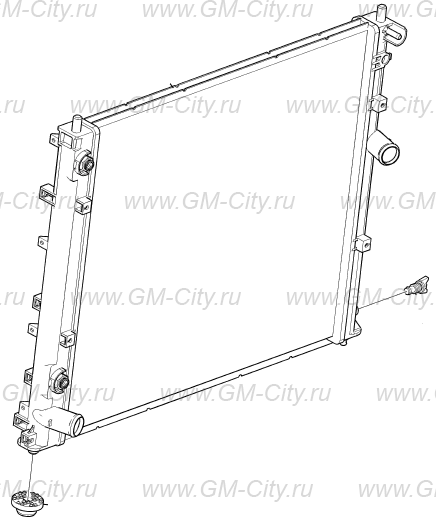 Система охлаждения для Cadillac CTS ІІ (Кадиллак ЦТС 2)