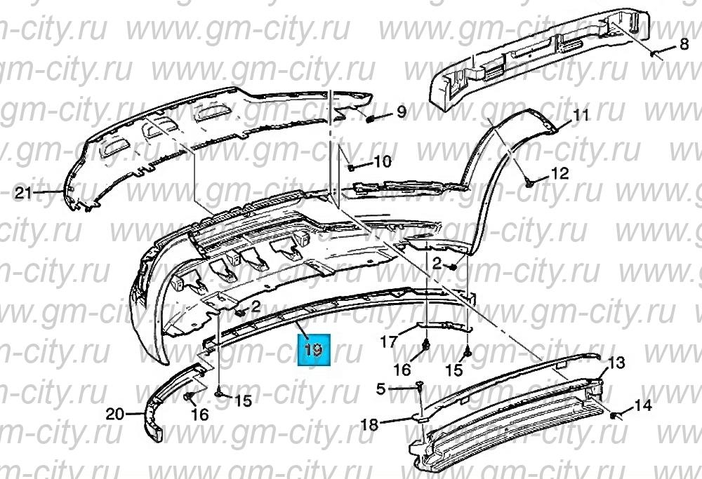 СПОЙЛЕР ПЕРЕДНЕГО БАМПЕРА ПРАВЫЙ купить для Chevrolet Captiva C140 ...