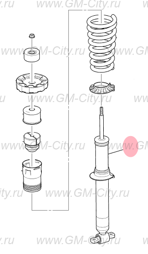 Амортизатор передний купить для Cadillac CTS ІІ - 19210520