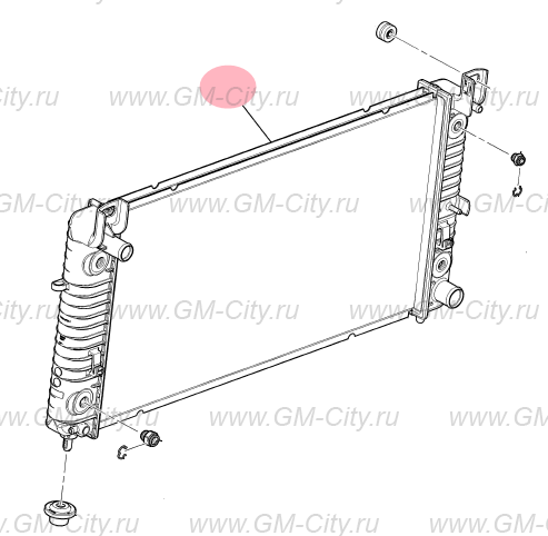 Радиатор охлаждения купить для Cadillac Escalade ІІІ - 19256745
