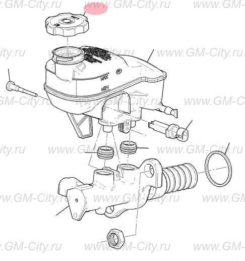 Крышка бачка тормозной жидкости купить для Cadillac SRX ІІ - 20819283