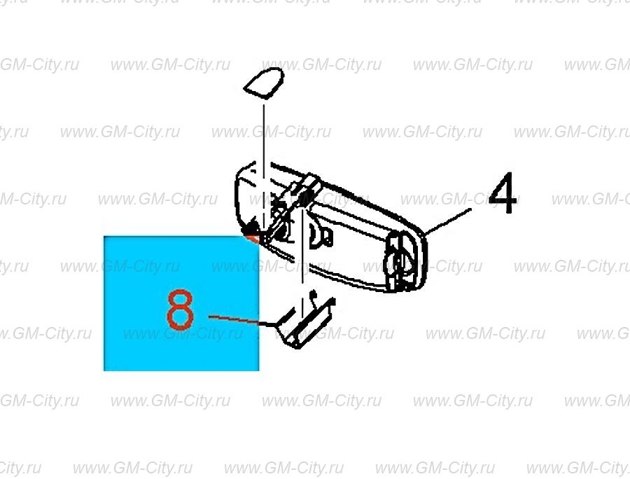 Крышка жгута электропроводов внутреннего зеркала заднего вида купить ...
