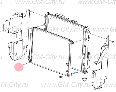Система охлаждения для Cadillac CTS ІІ (Кадиллак ЦТС 2)