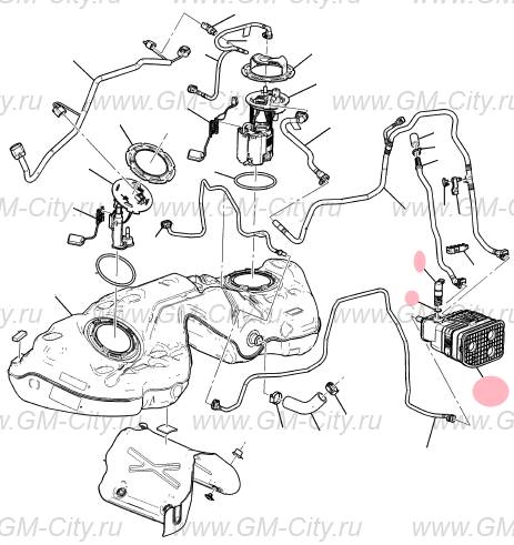 Топливная система для Cadillac CTS ІІІ (Кадиллак ЦТС 3)