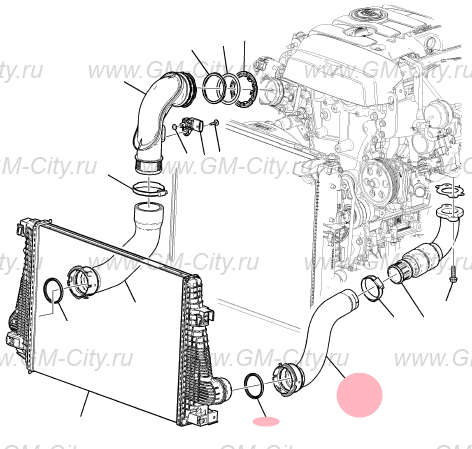 Система охлаждения для Cadillac CTS ІІІ (Кадиллак ЦТС 3)