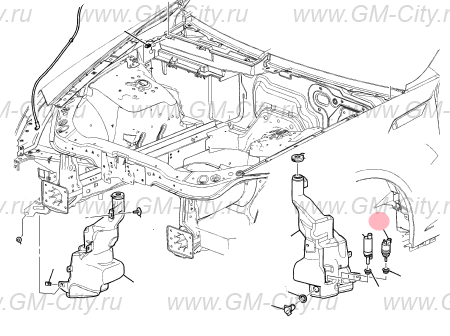 Насос стеклоомывателя переднего купить для Cadillac CTS ІІ - 22979757