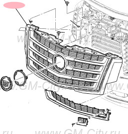 Решетка радиатора купить для Cadillac Escalade IV - 22996062