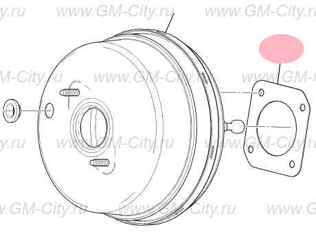 Прокладка усилителя тормозов купить для Cadillac ATS - 23156411