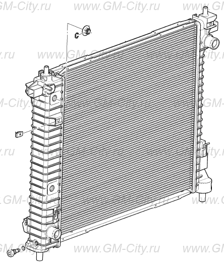Радиатор охлаждения купить для Cadillac SRX ІІ - 23428314